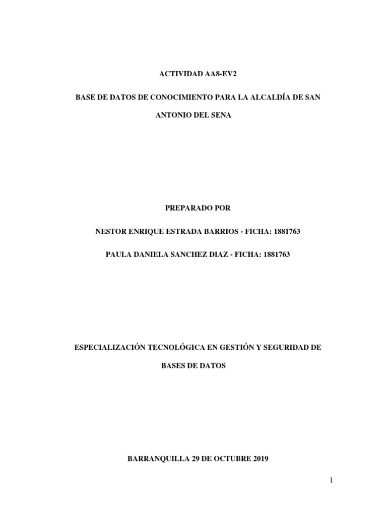 Base de Datos de Conocimiento | PDF | Bases de datos | Conocimiento