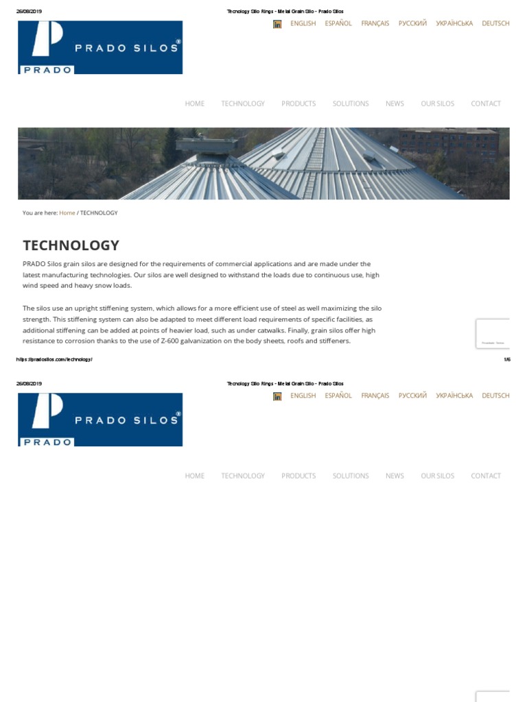 Tecnology Silo Rings - Metal Grain Silo - Prado Silos | PDF | Steel ...
