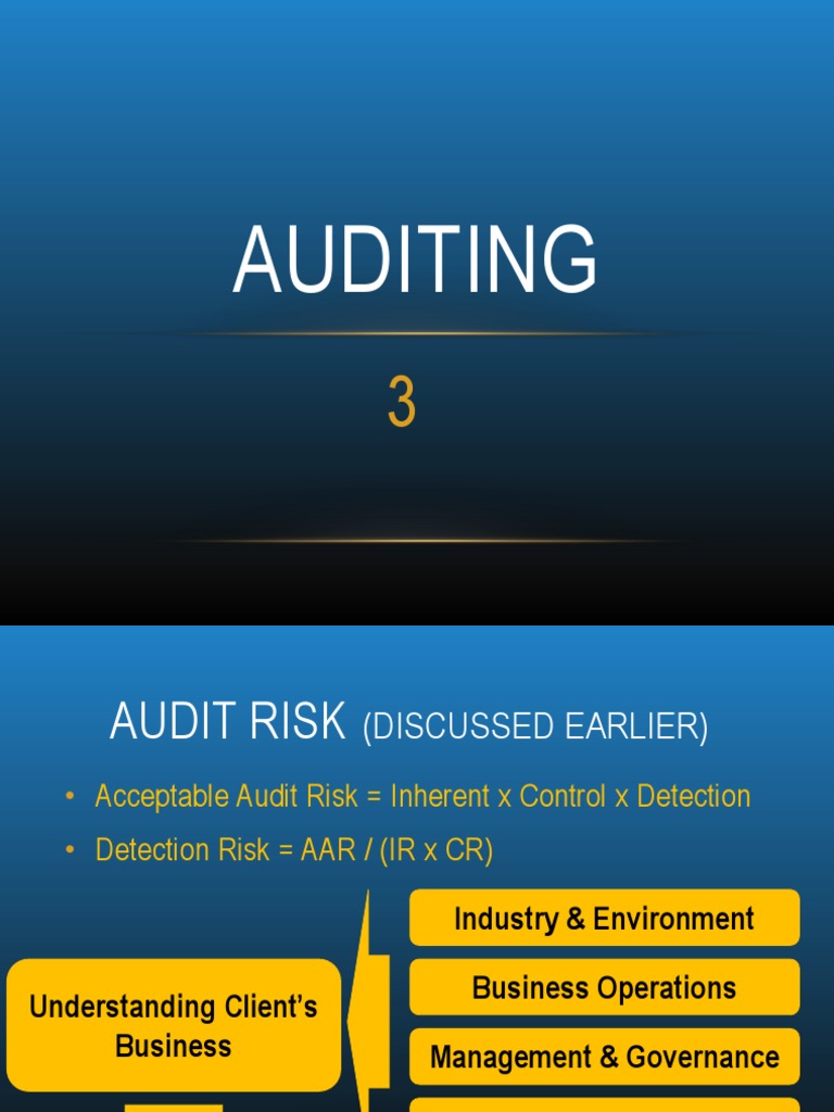 Auditing - 3 Materiality PDF | PDF | Financial Audit | Risk