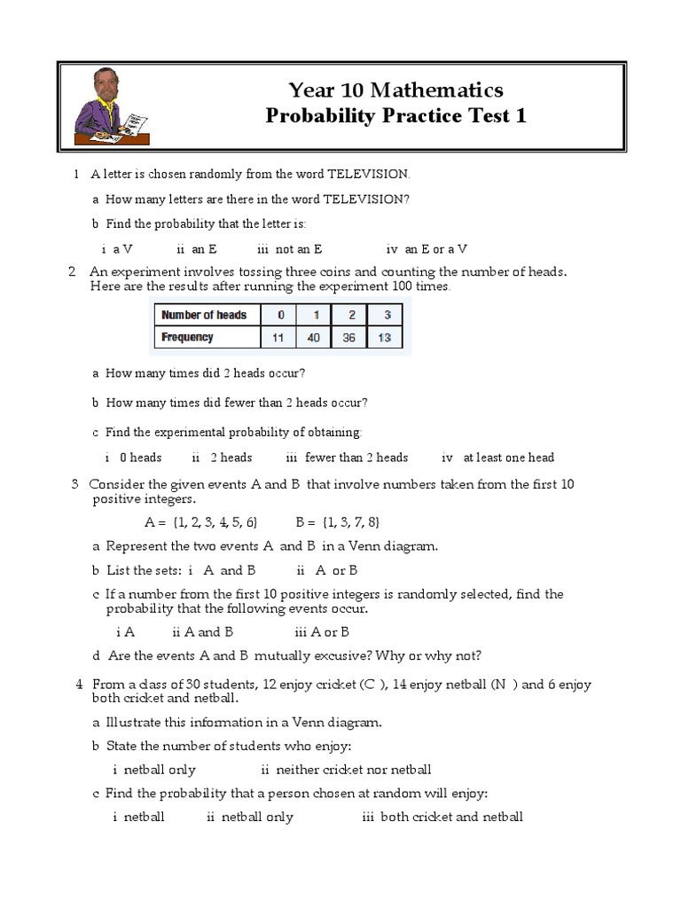 Year 10 Probability 1 | Odds | Probability