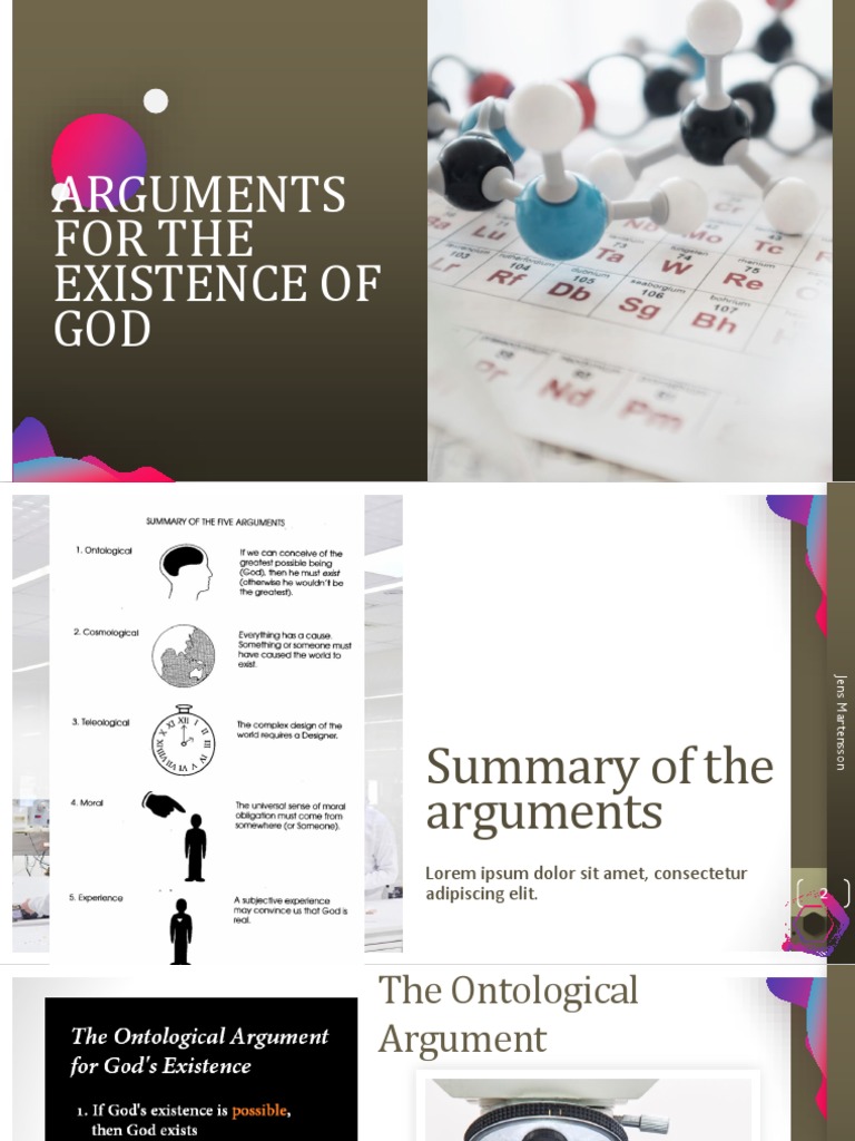Arguments For The Existence of God | PDF | Reason | Experience