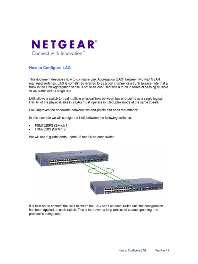 How To Configure Lag | PDF | Networking Standards | Communications ...