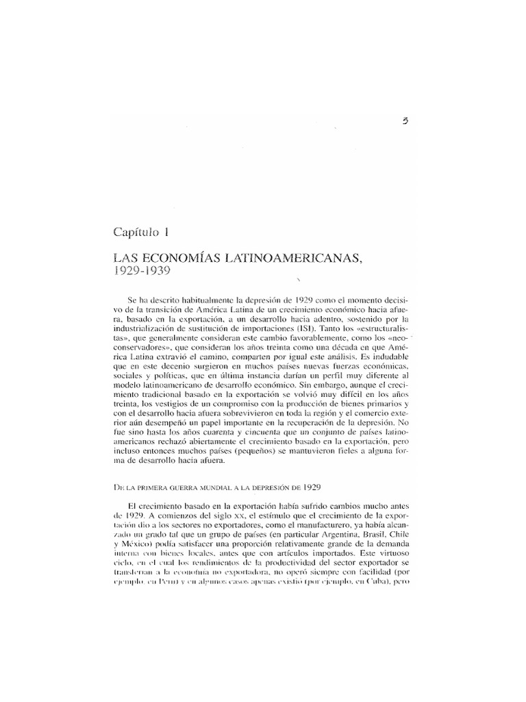 V Bulmer Thomas. 1929-1939 PDF | PDF | America latina | Estándar dorado