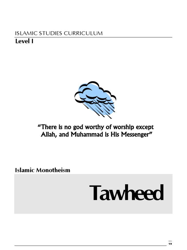 En 6 - Tawheed Level I Lessons 1-7 PDF | PDF | Hadith | Tawhid
