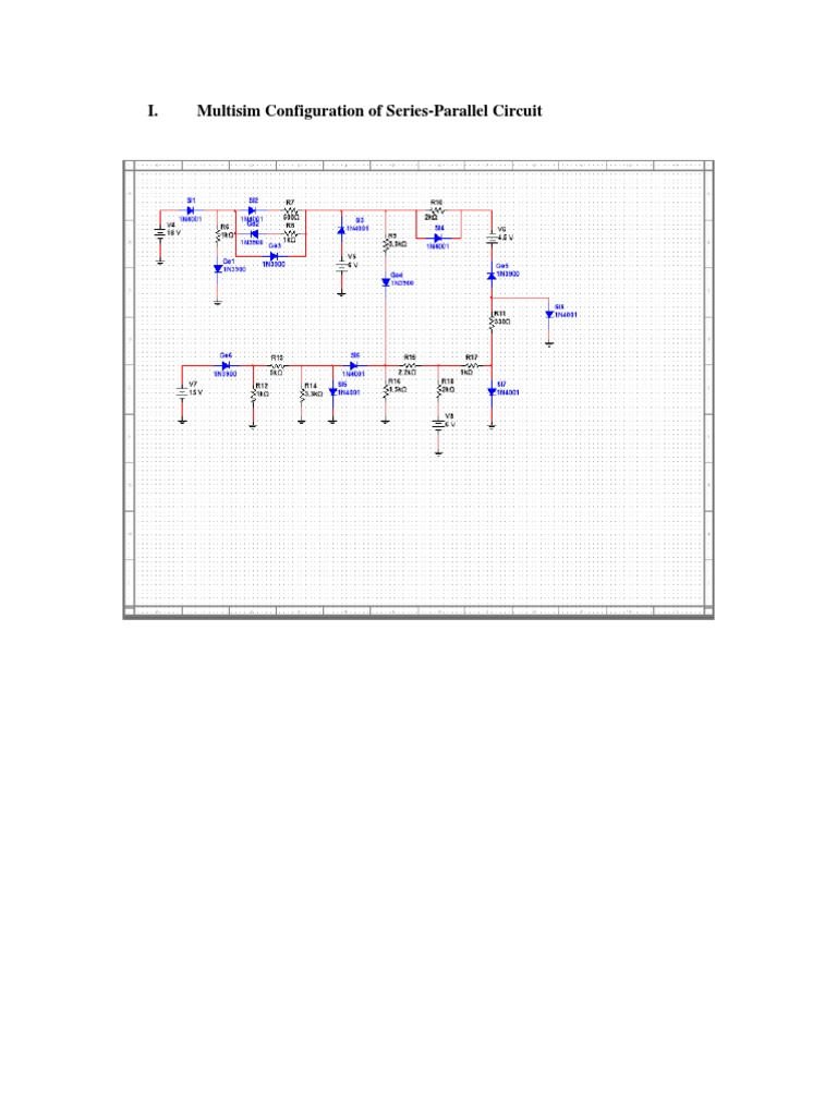 I. Multisim Configuration of Series-Parallel Circuit | PDF | Technology ...