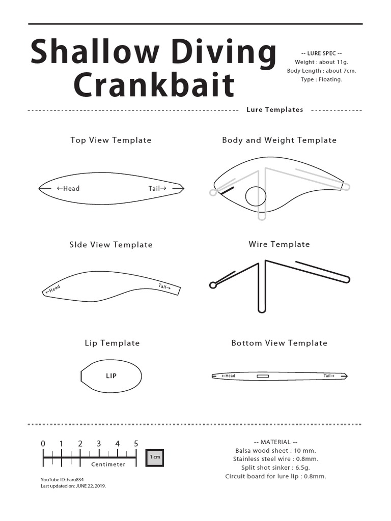 Shallow Diving Crankbait Template PDF | PDF