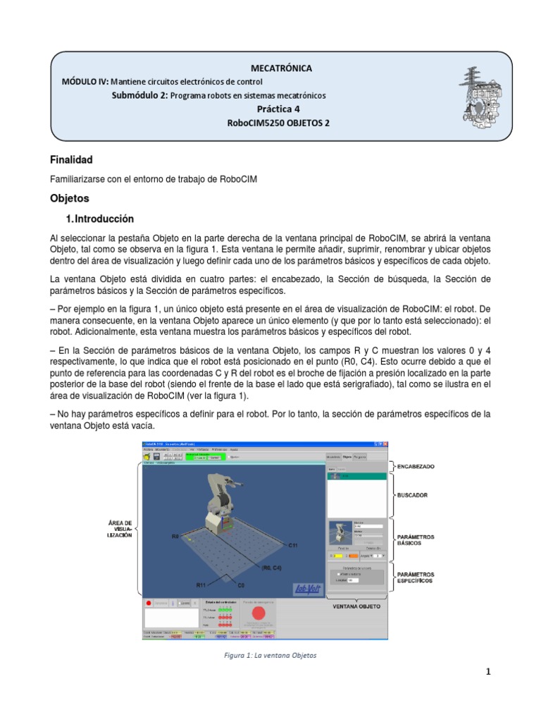 Programación de Robots en RoboCIM | PDF | Control numerico | Robot