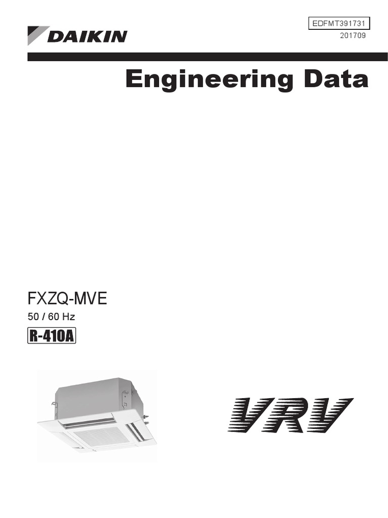 Edfmt391731 FXZQ M | PDF | Air Conditioning | Hvac