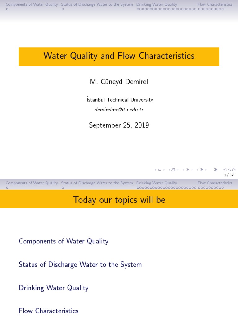 Key Components of Water Quality | PDF | Water Quality | Drinking Water