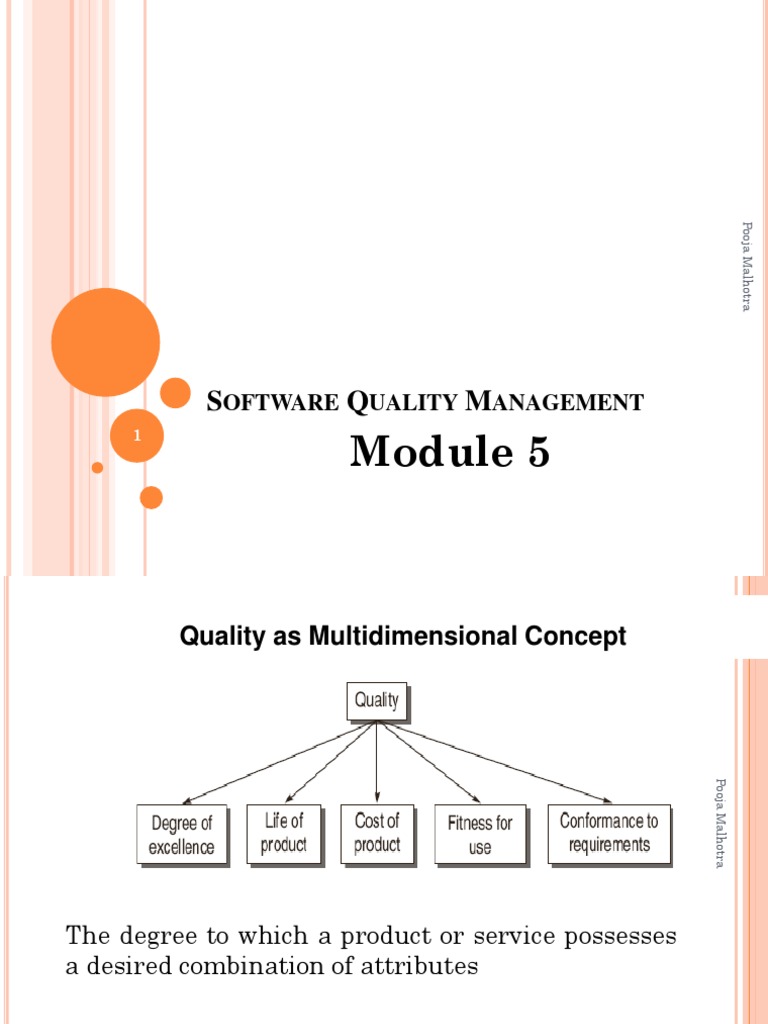 Module 5 Software Quality Management | PDF | Quality Management | Quality Management System