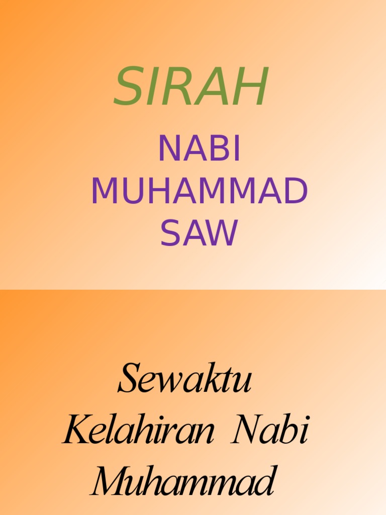 Sirah Nabi Muhammad | PDF | Agama & Spiritualitas