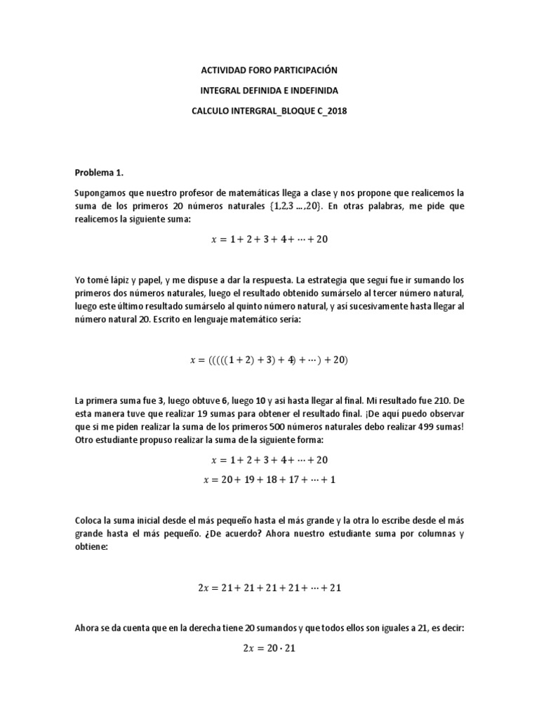Sumas Finitas e Infinitas | PDF | Exponenciación | Número natural