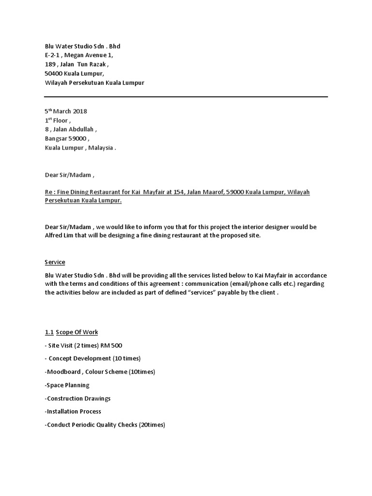 Letter of Award | PDF | Government | Business