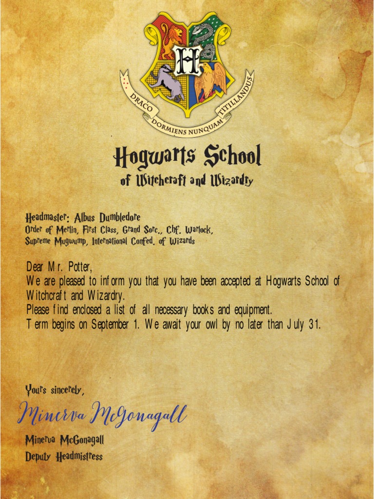 Hogwarts School: of Witchcraft and Wizardry | PDF