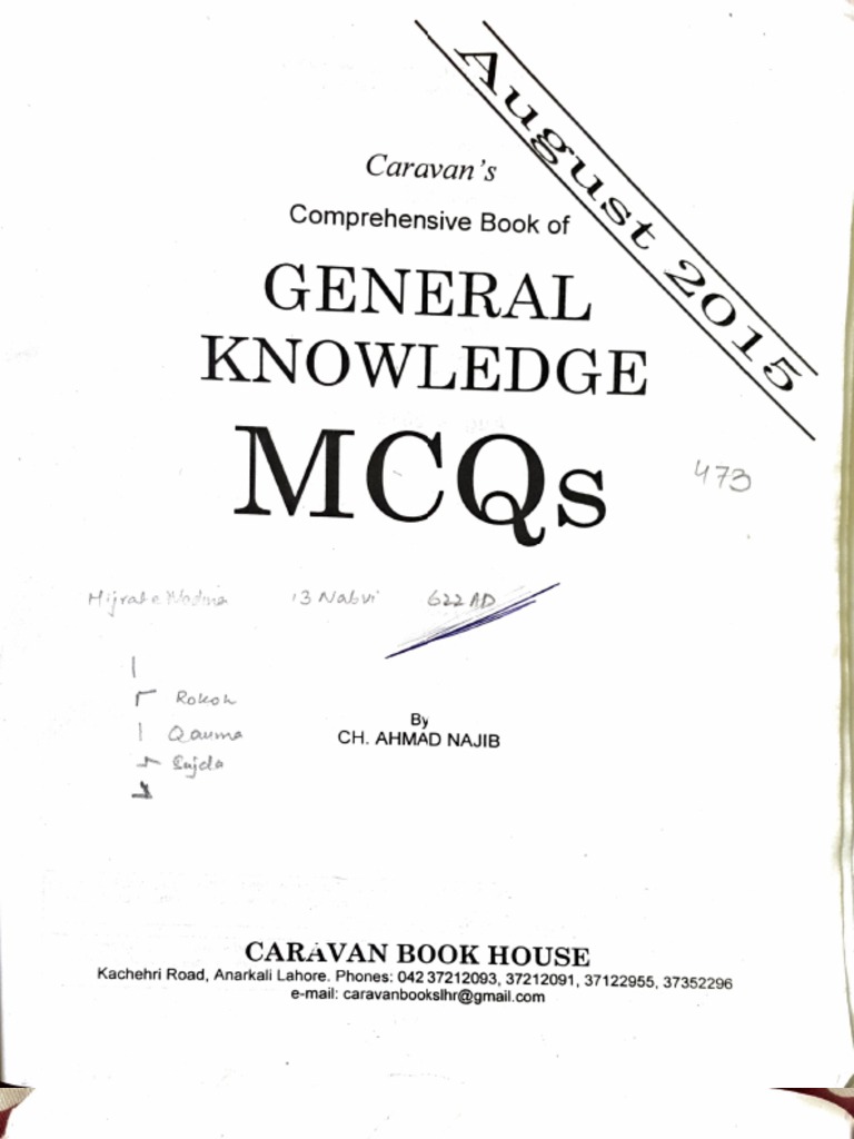 Caravan Comprehensive General Knowledge Book by Ahmed Najib PDF | PDF