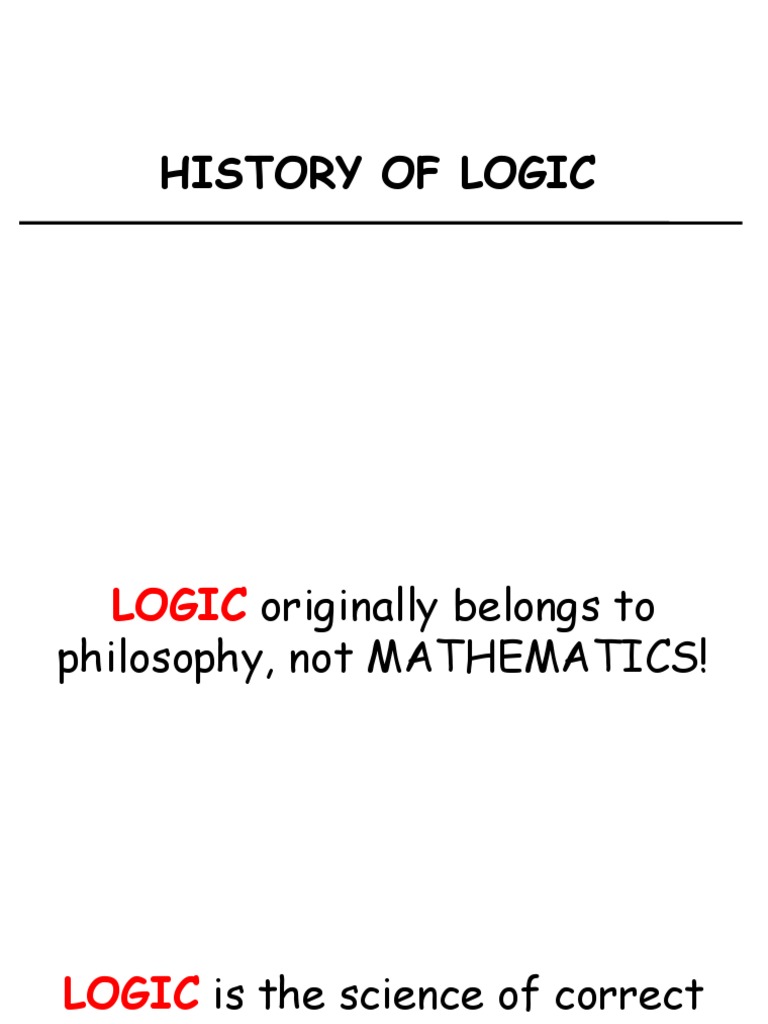 Intro To Logic | PDF