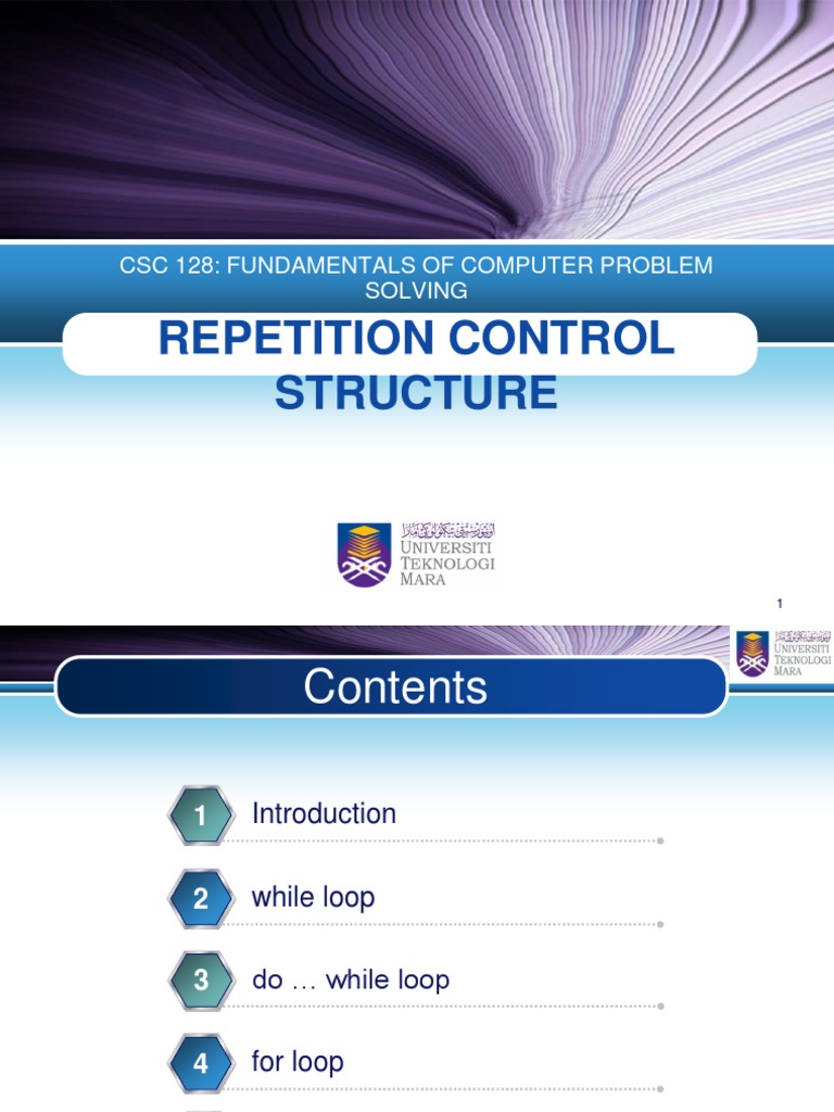 Topic 4 - Repetition Control Structure | PDF | Control Flow | Software Development