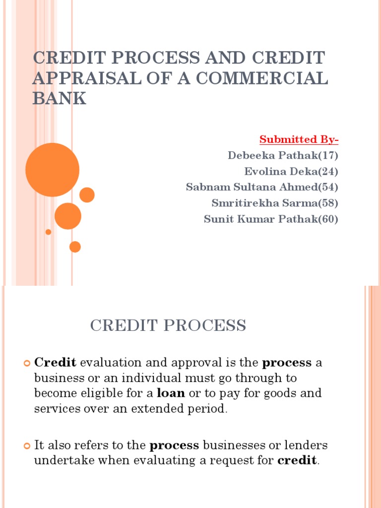 Credit Appraisal Process in Banks | PDF | Credit | Finance & Money ...