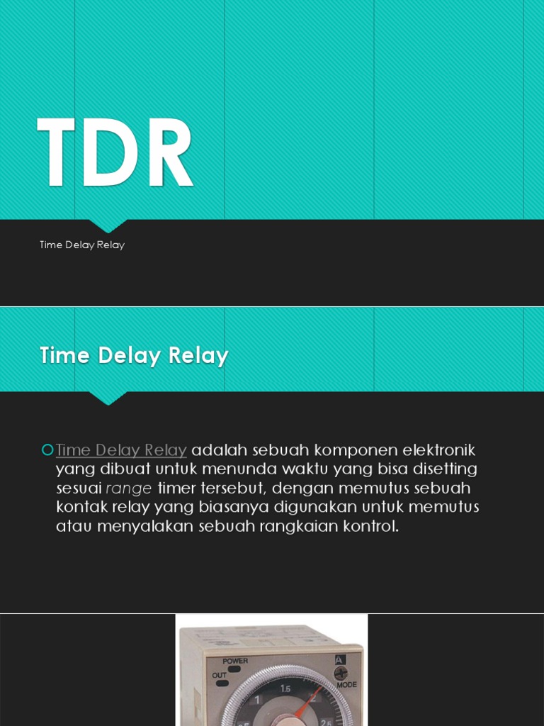 Komponen dan Fungsi TDR Listrik | PDF