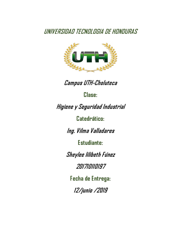 Tareas Uth | PDF | Seguridad y salud ocupacional | Salud pública