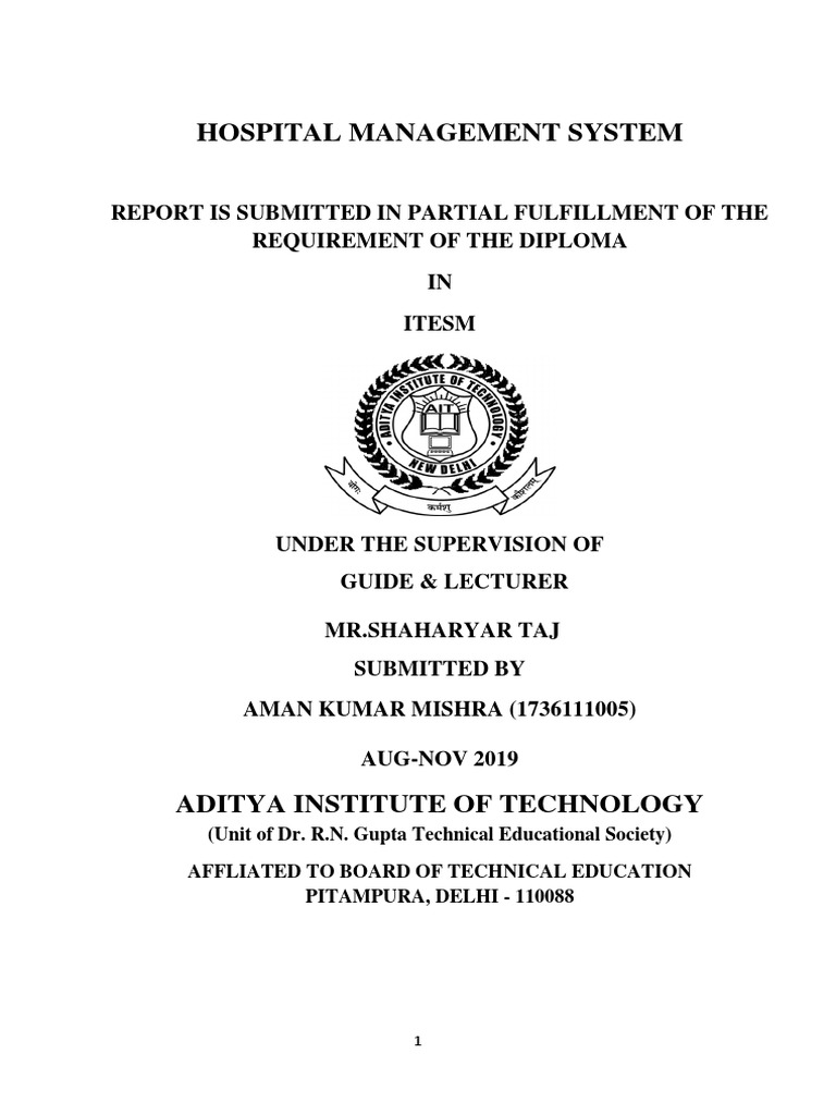 Hospital Management System1 | PDF | Html | Cascading Style Sheets