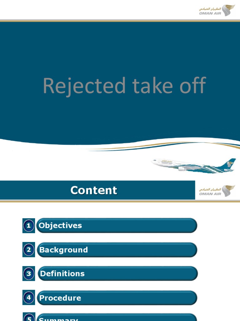 Rejected Takeoff Procedures and Risks | PDF | Takeoff | Transport Safety