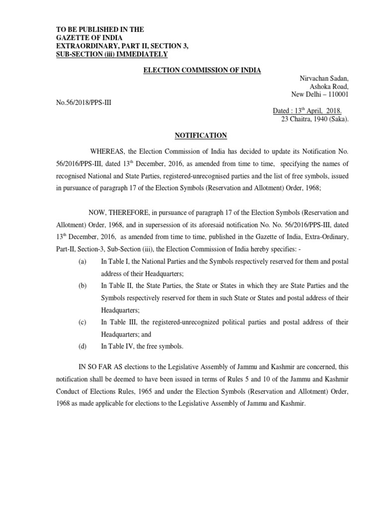 Election Symbols and Party Details | PDF | Indian National Congress | Delhi