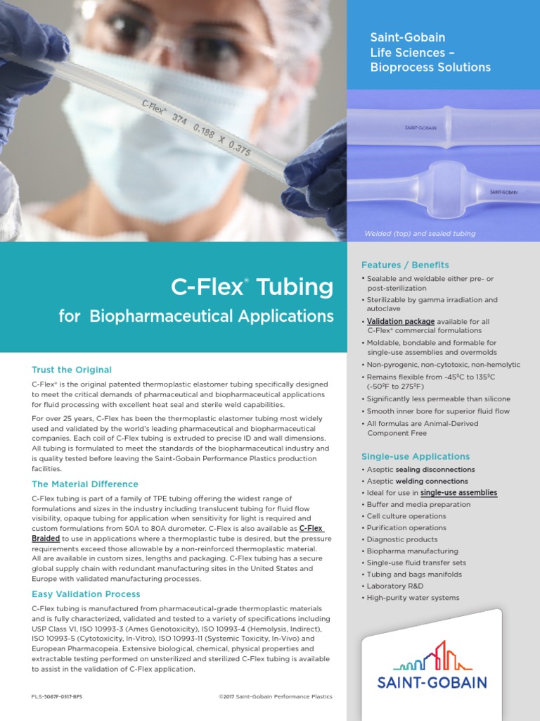Data Sheet C-Flex® Tubing | PDF | Thermoplastic | Pipe (Fluid Conveyance)