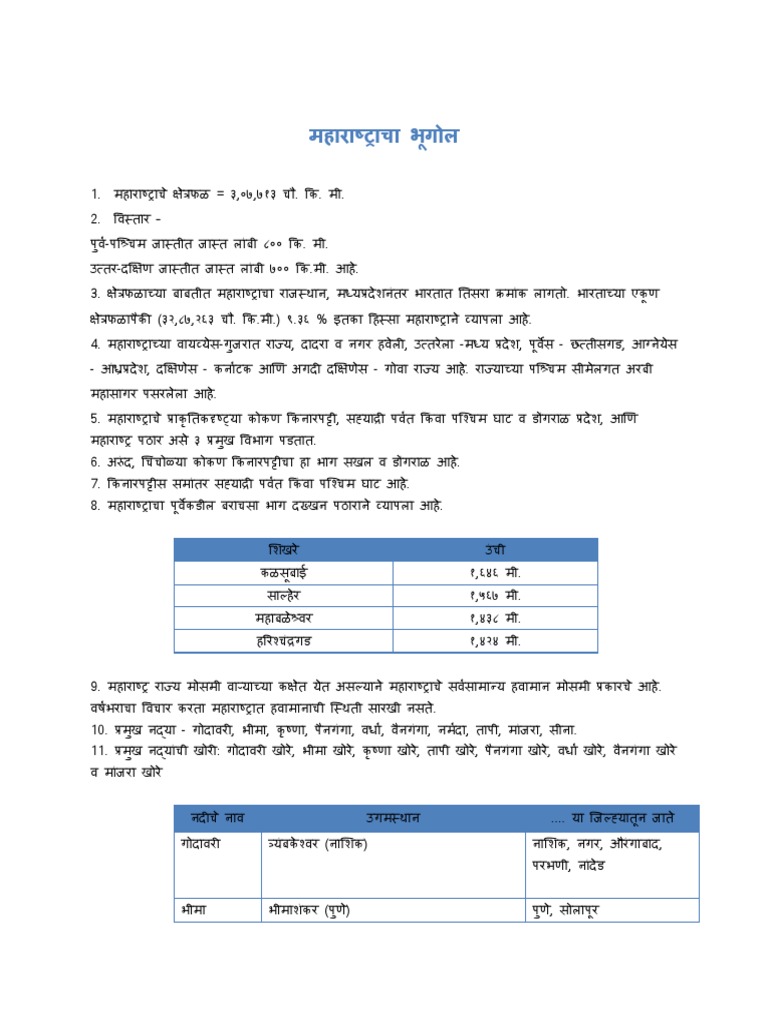 Maharashtracha Bhugol PDF | PDF