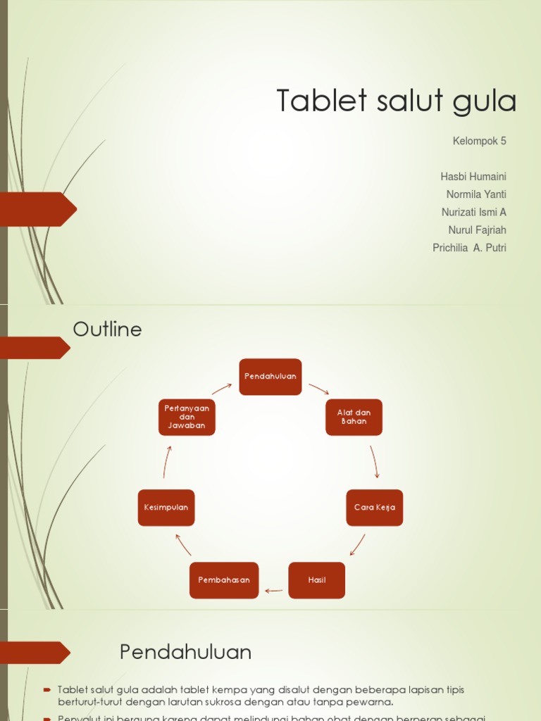 Tablet Salut Gula | PDF