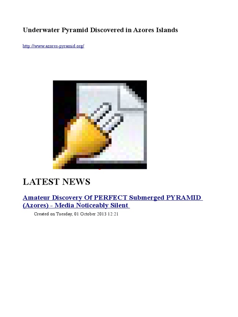 Underwater Pyramid Discovered in Azores Islands | PDF | Azores | Atlantis
