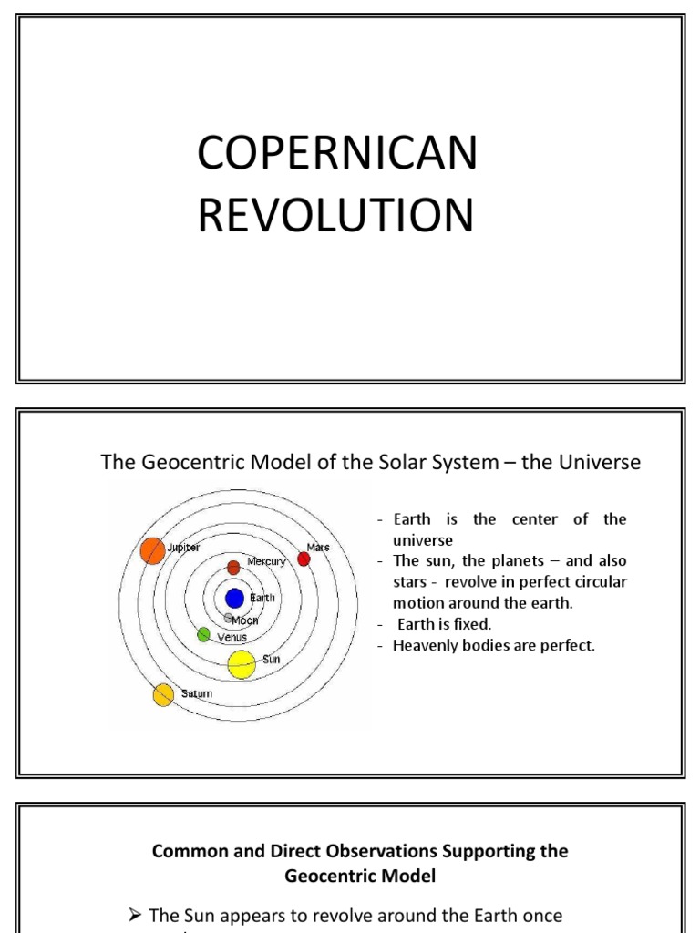 Copernican Revolution in Astronomy | PDF | Heliocentrism | Galileo Galilei