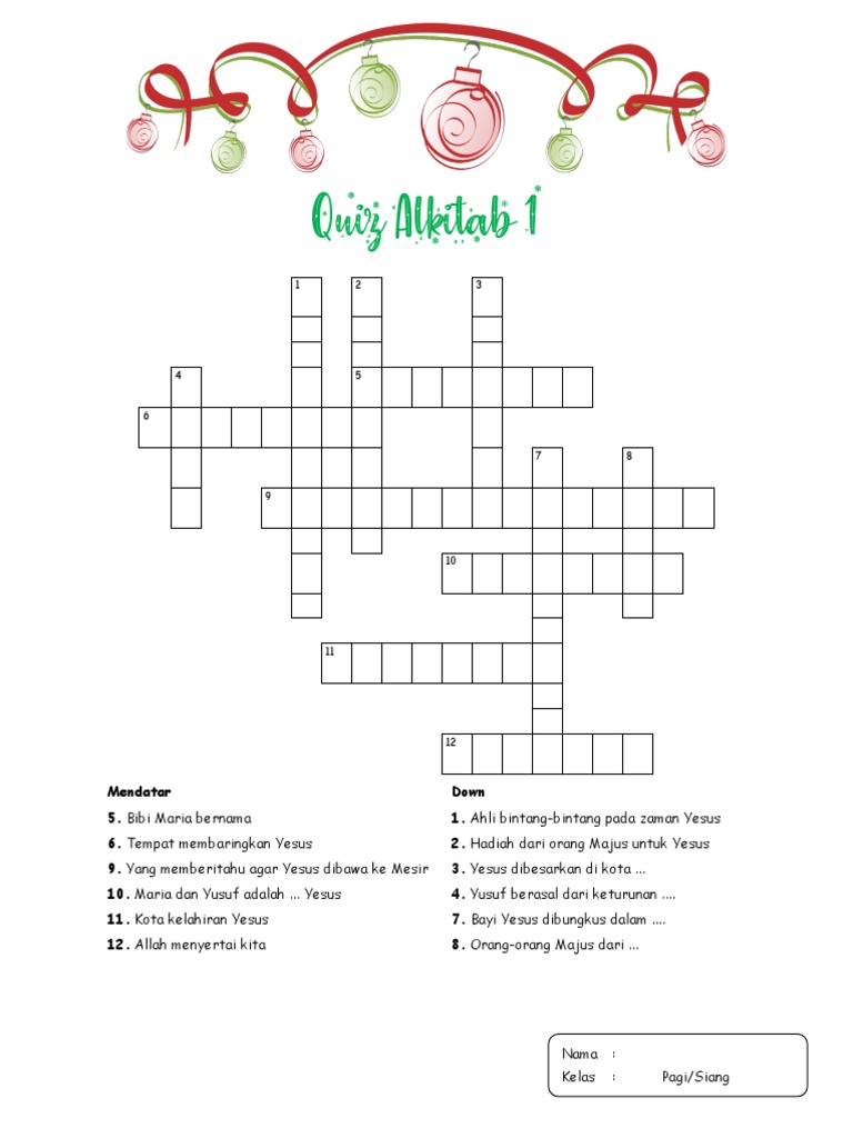 Quiz Alkitab 1 | PDF