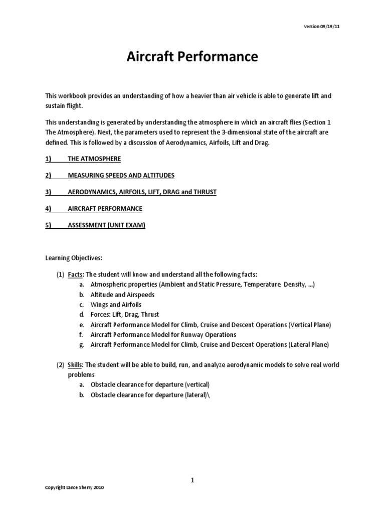 Aerodynamics Workbook PDF | PDF | Airspeed | Aerospace Engineering