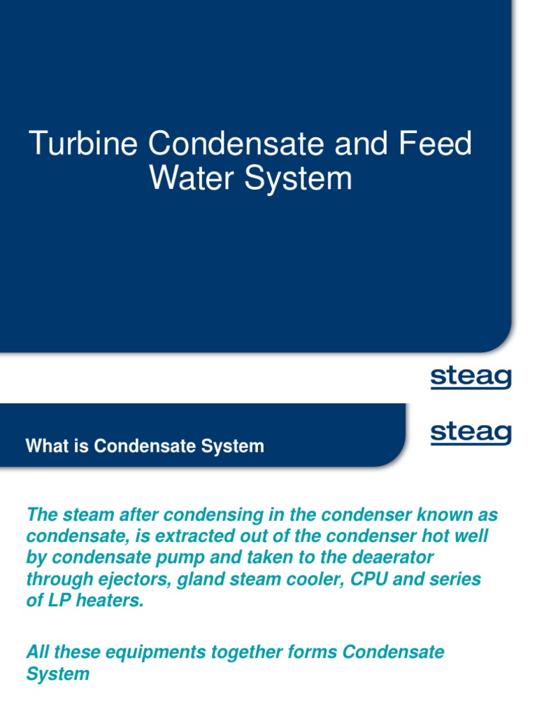 Condensate Water System Overview | PDF | Nature | Thermodynamics