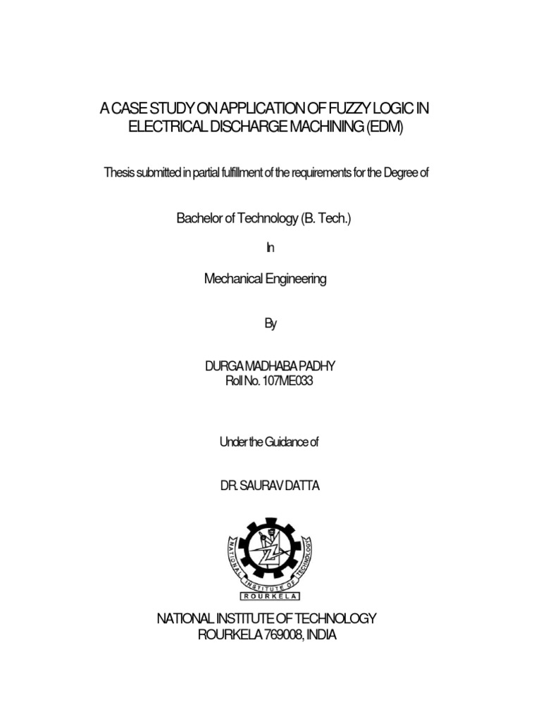 EDM Report | PDF | Fuzzy Logic | Nature