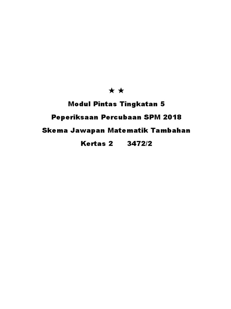 2018 AddMath P2 Selangor SetB Answer | PDF | Teaching Mathematics