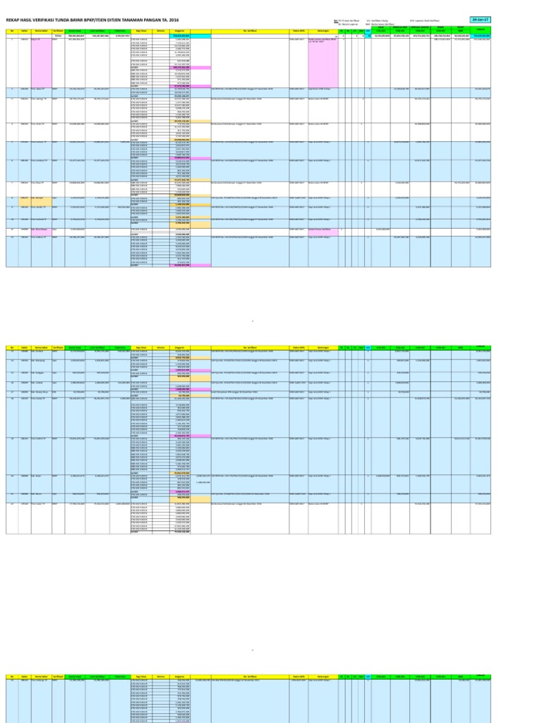 Rekap Lampiran Rev I | PDF