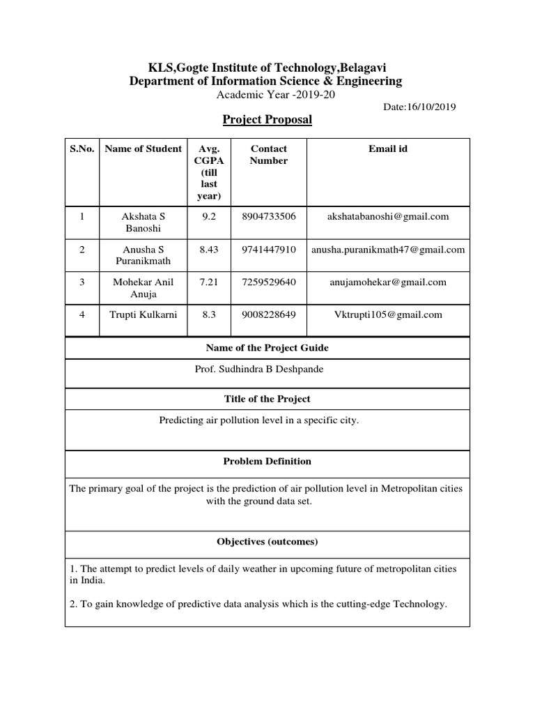 Final Year Project Proposal