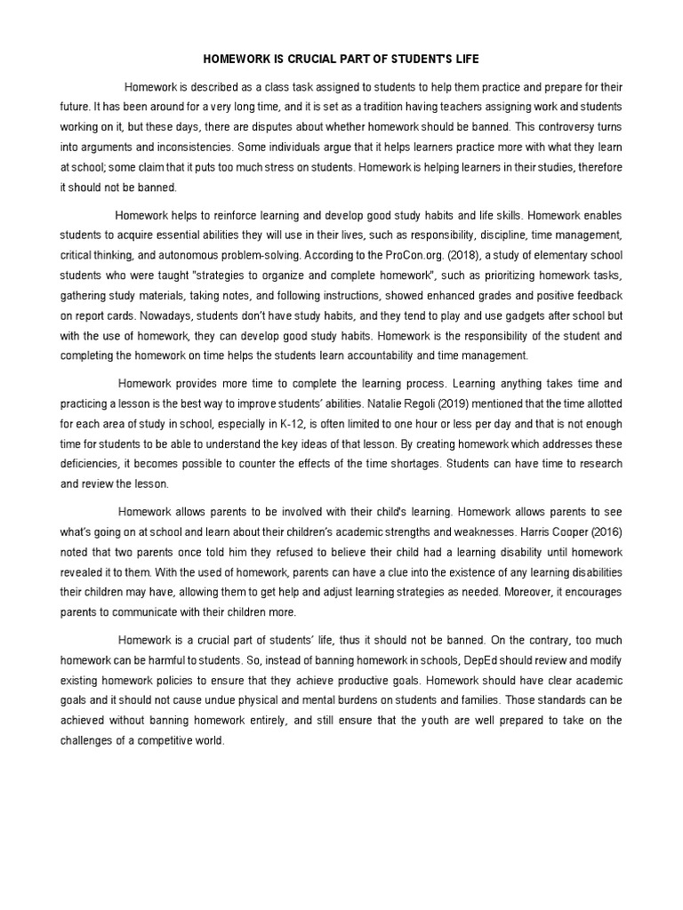 Argumentative Essay.docx | Homework | Learning