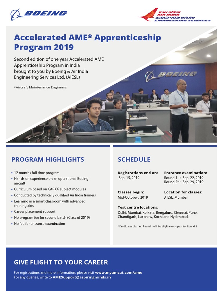 Accelerated AME Apprenticeship 2019 | PDF | Career & Growth | Business