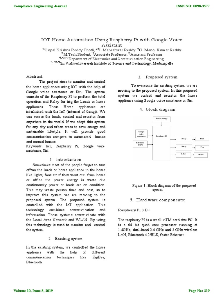 IoT Home Automation | PDF | Raspberry Pi | Internet Of Things