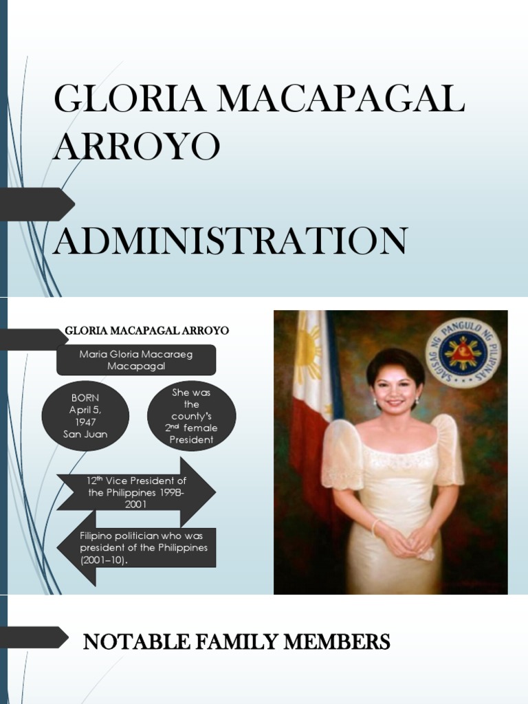 Gloria Macapagal Arroyo Administration | PDF | President Of The ...