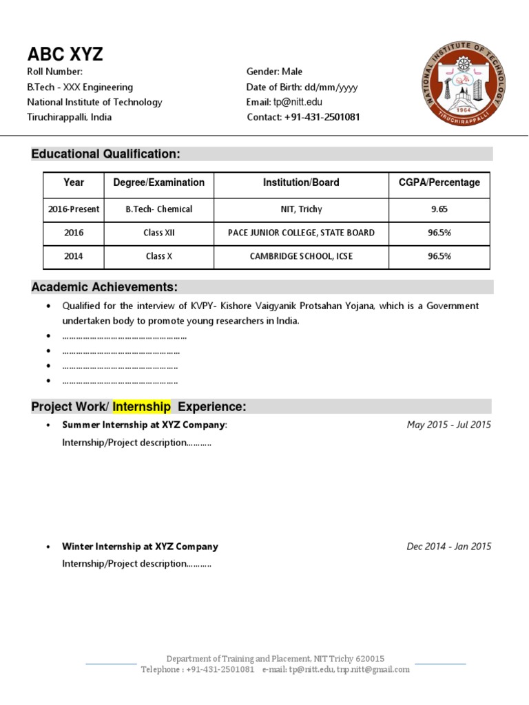 Abc Xyz: Educational Qualification | PDF | Educational Stages | Academia