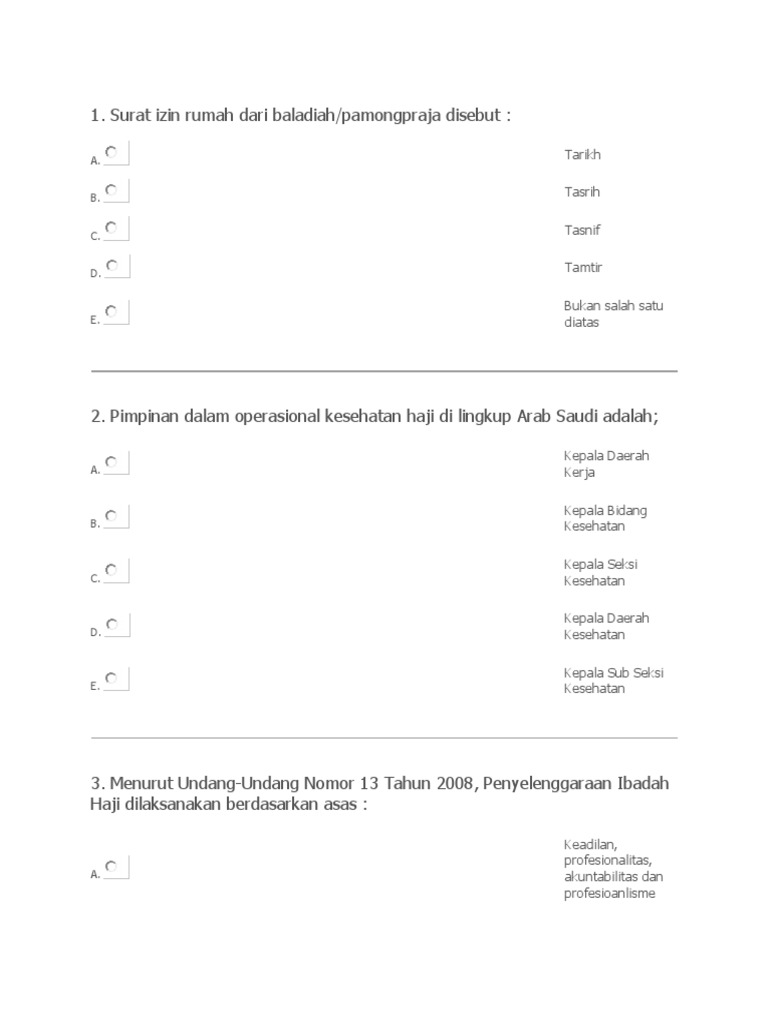 Latihan Soal Tkhi & Ppih | PDF