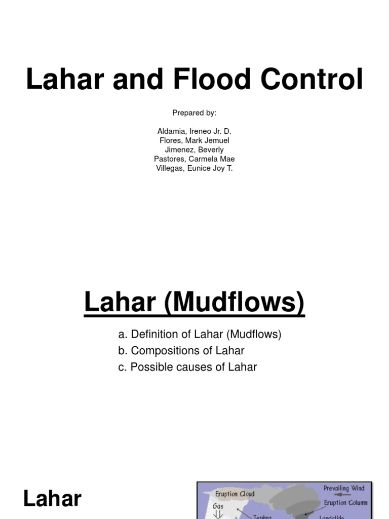 14th - Lahar and Flood Control (Definition To Historical) | Download ...