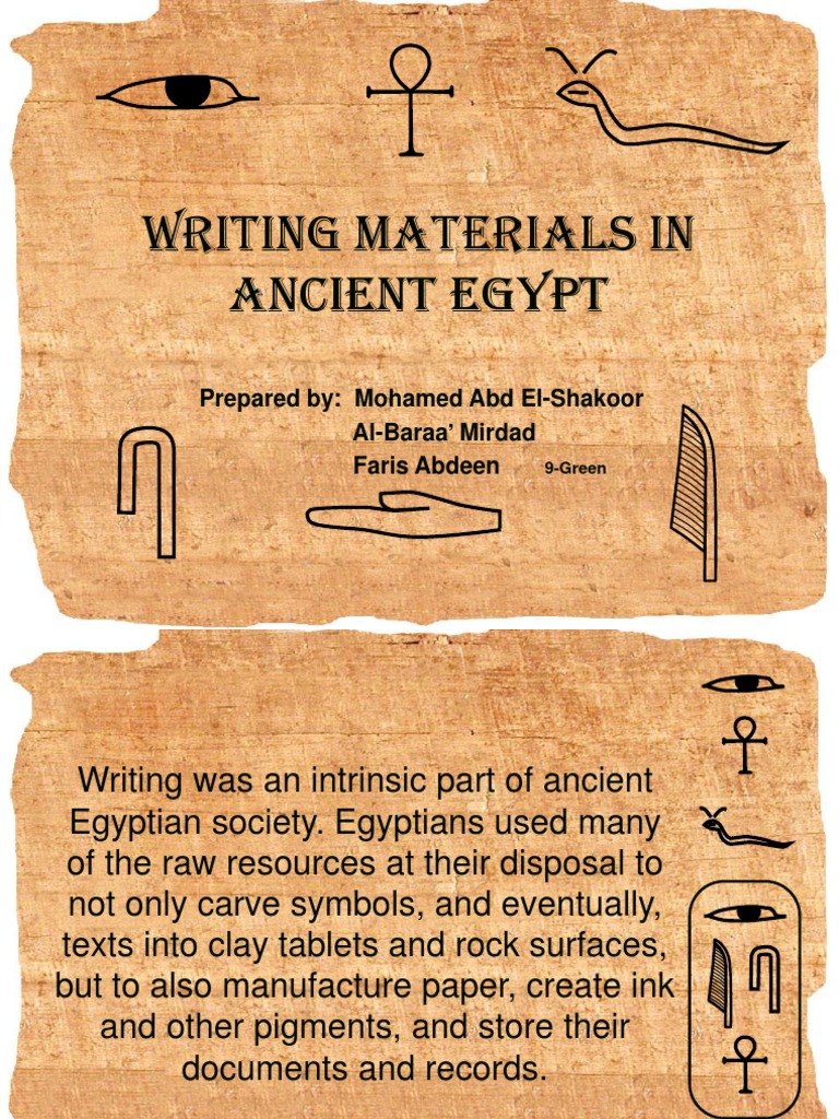 Writing in Ancient Egypt | PDF | Ancient Egypt | Egyptian Hieroglyphs
