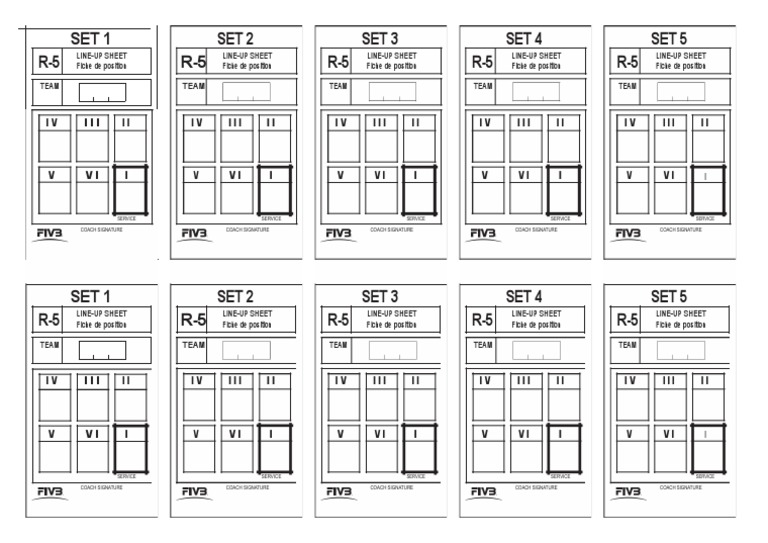 FIVB VB Scoresheet 2013 Updated2 | PDF