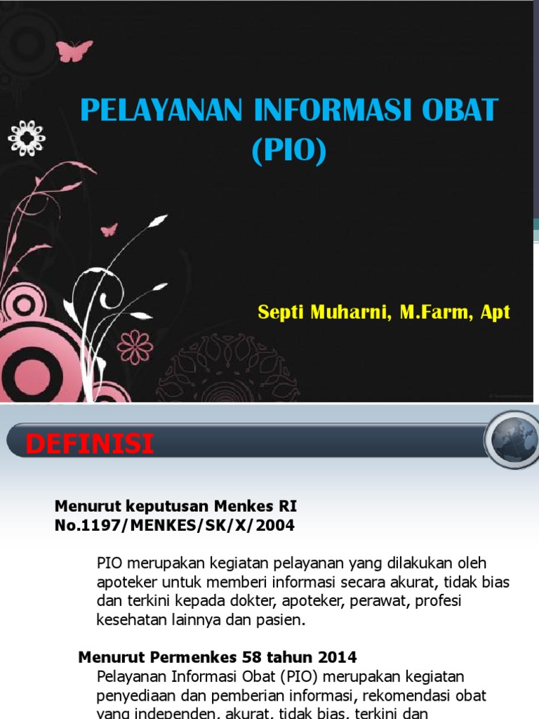 Pelayanan Informasi Obat (Pio) | PDF
