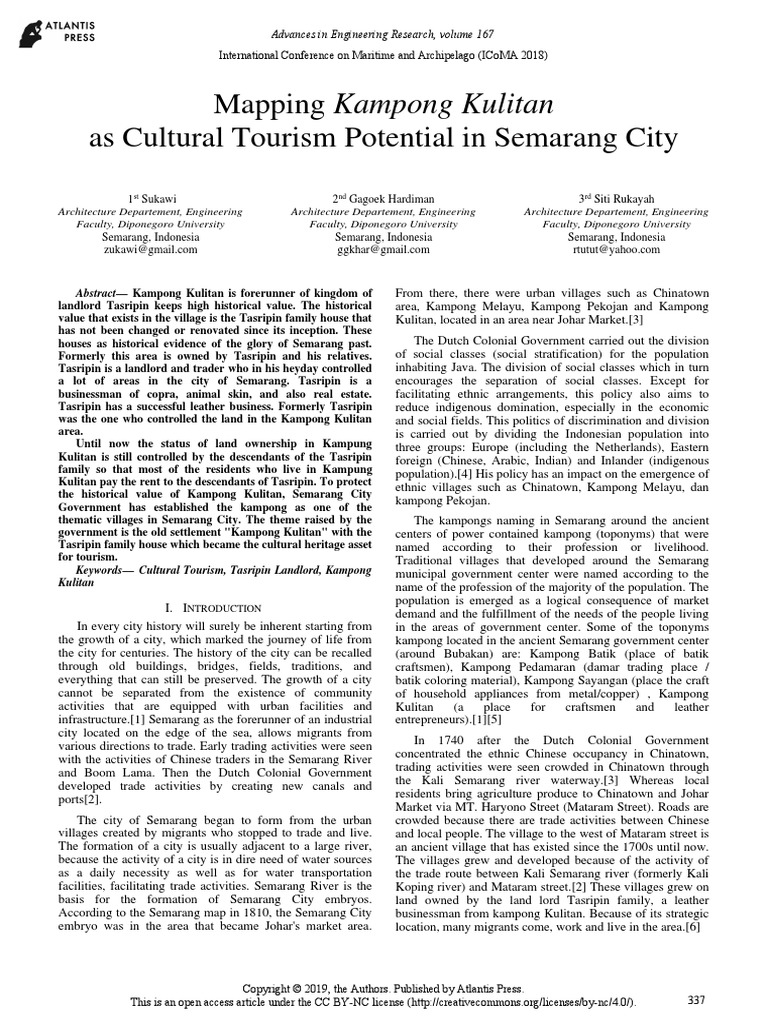 Kampung Kulitan Semarang | PDF | Qualitative Research | Data